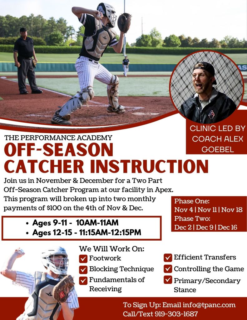 Off-Season Catcher Instruction – The Performance Academy
